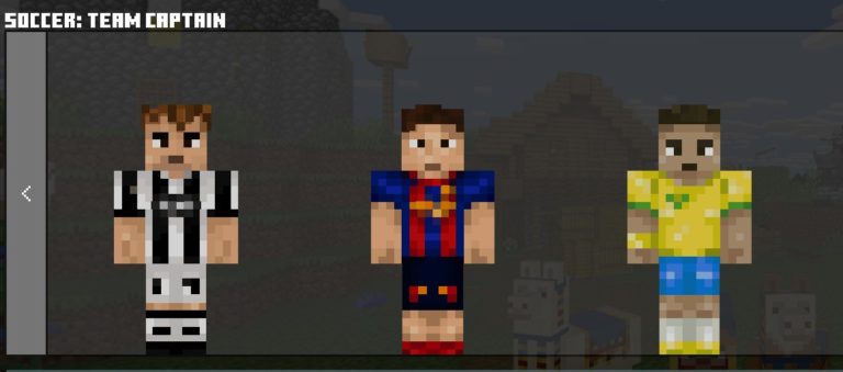 Minecraft SOCCER MAP - Play football as Ronaldo or Messi