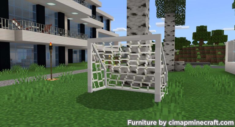 Outdoor Minecraft Furniture - Minecraft Bedrock Map
